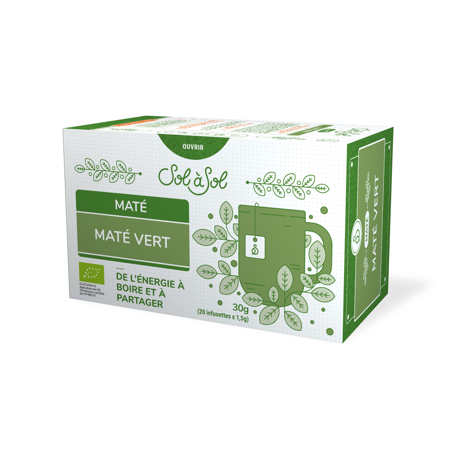 Yerba maté bio et équitable en infusettes