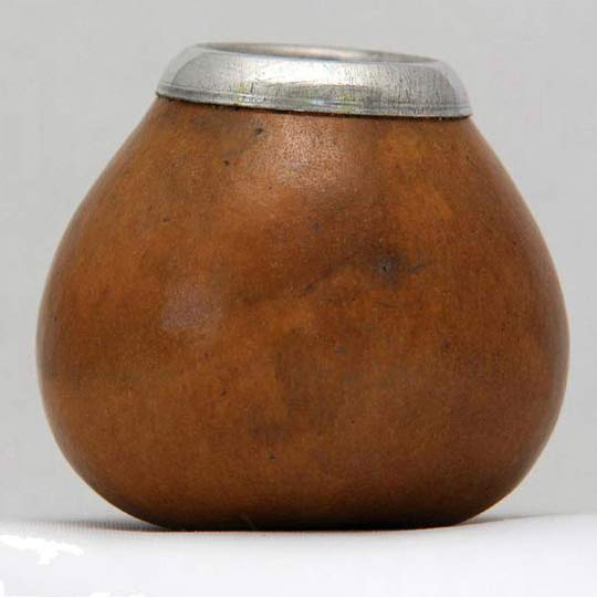 Calebasse simple avec bord métal